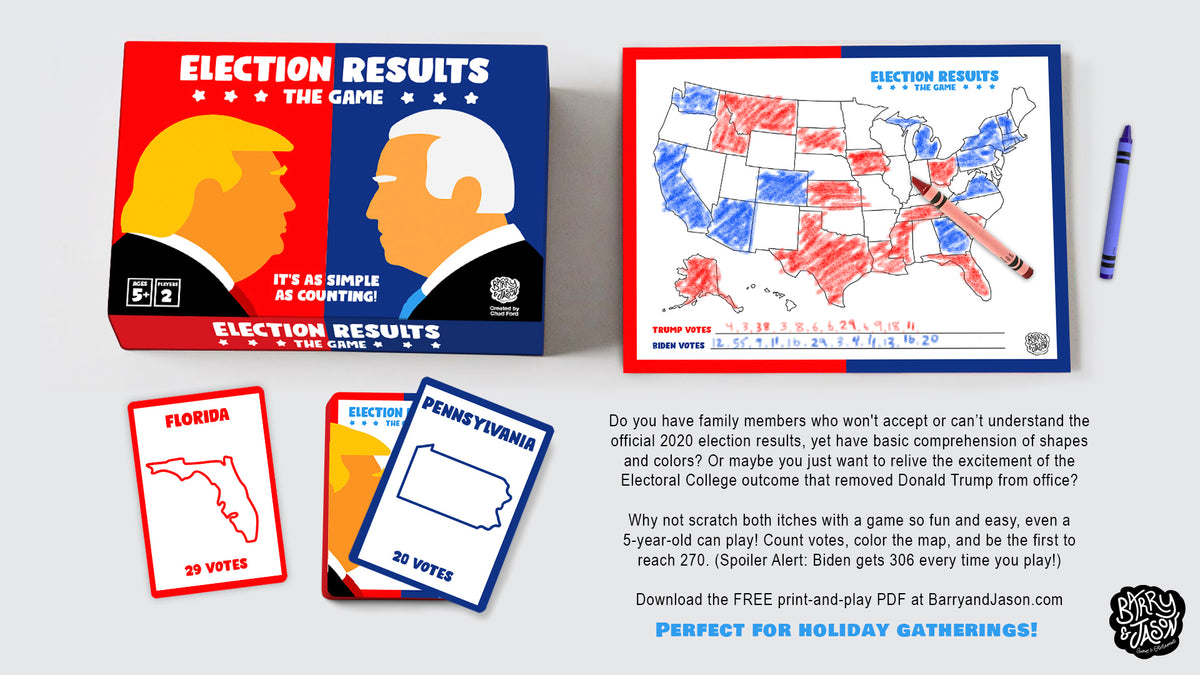 Election Results: The Game *FREE Print n Play!* – Barry & Jason Games